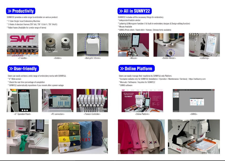 SWF Embroidery Machines — Sii Store